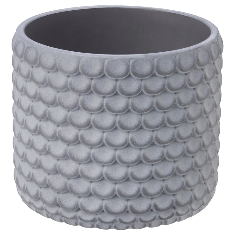 BÄCKDRÅG cache-pot, motif écailles de poisson/blanc gris, 9 cm (3 ½ ...