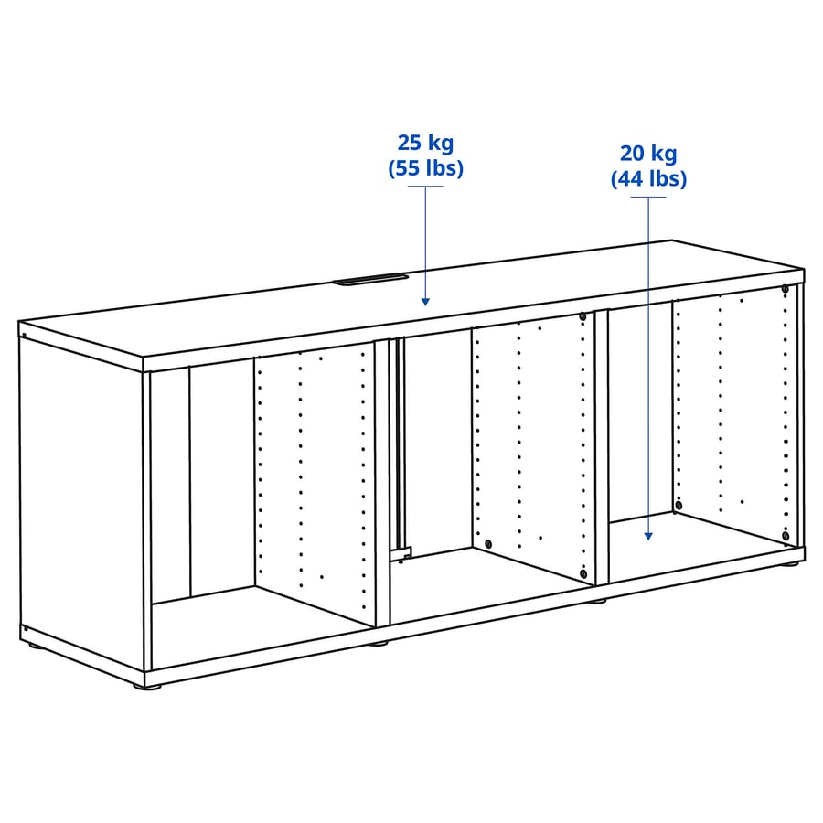 BESTÅ meuble télé, blanc, 180x40x64 cm (707/8x153/4x251/4") - IKEA CA