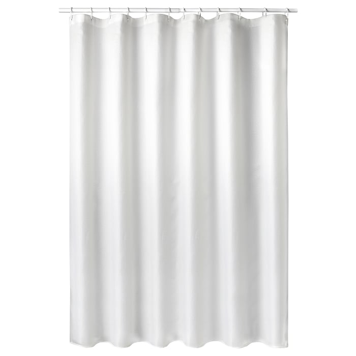 BORSTALOE rideau de douche, blanc, 183x183 cm (72x72") - IKEA CA