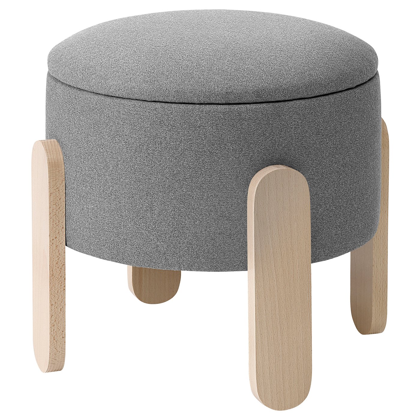 FÖRLUNDA pouf, avec rangement/Tonerud gris - IKEA CA
