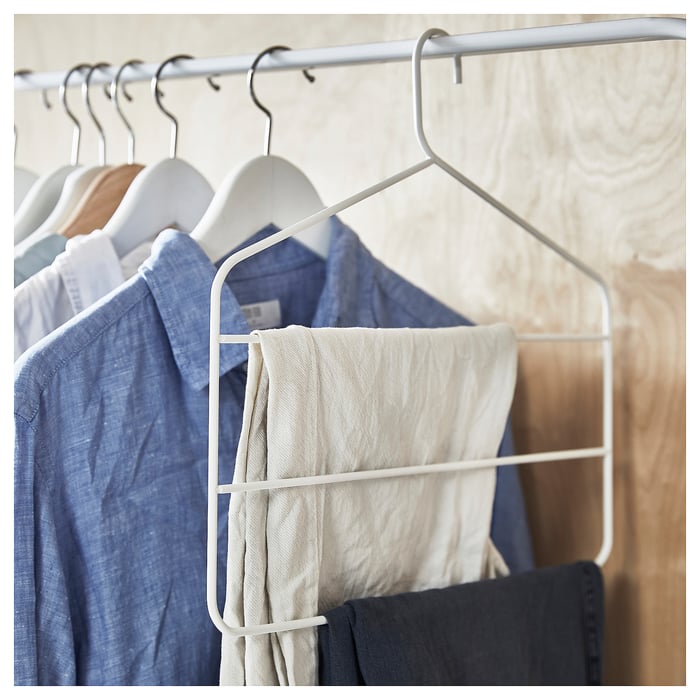 GÅRDSMÄSTARE porte-pantalons/jupes, blanc - IKEA CA