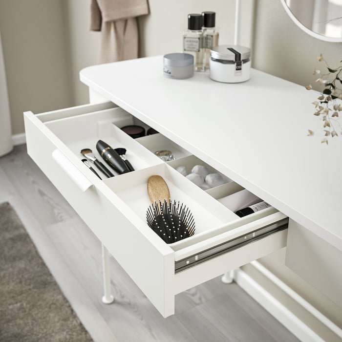 GRÅFJÄLLET coiffeuse, blanc, 100x42 cm (393/8x161/2") - IKEA CA