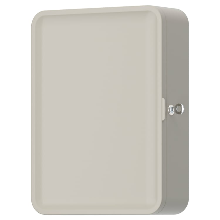 HUSBYÅN armoire murale, gris-beige, 28x11x37.5 cm (11x43/8x143/4 ...