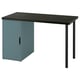 LAGKAPTEN / ALEX bureau, brun-noir/noir, 120x60 cm (471/4x235/8") - IKEA CA
