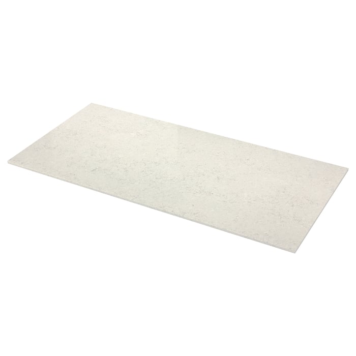 LOCKEBO comptoir sur mesure, gris clair blanc/gris/marbré composite en ...