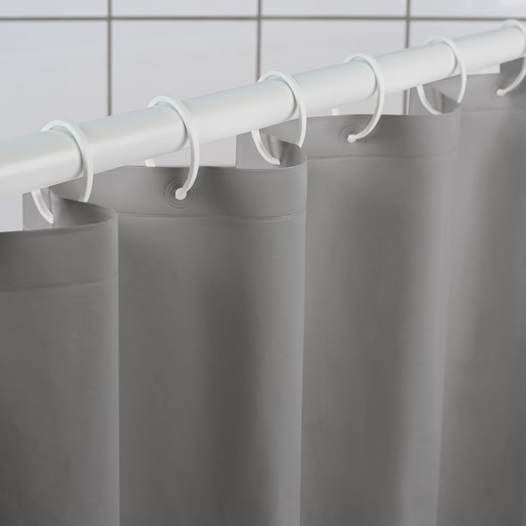 LUDDHAGTORN rideau de douche, gris, 183x183 cm (72x72") - IKEA CA