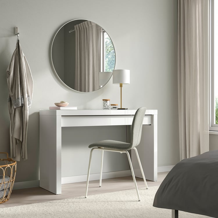 MALM coiffeuse, blanc ultrabrillant, 120x41 cm (471/4x161/8") - IKEA CA
