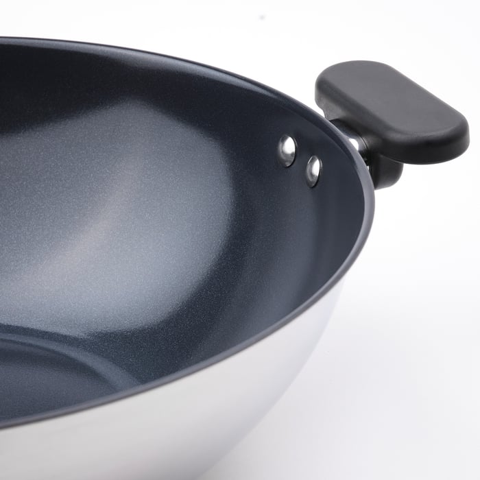 MIDDAGSMAT wok, revêtement antiadhésif/acier inox, 32 cm (13") - IKEA CA