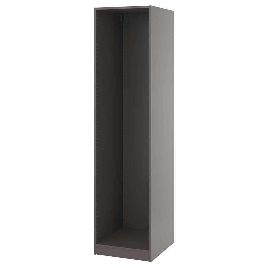 PAX caisson montage mural, gris foncé, 50x58x201 cm (195/8x227/8x791/8 ...