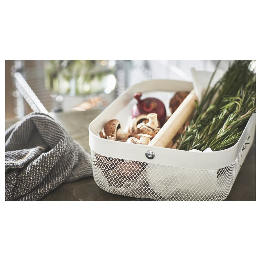RISATORP Panier avec compartiments, blanc, 33x24x11 cm (13x9 ½x4 ¼") - IKEA CA