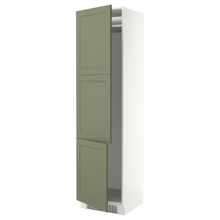SEKTION armoire haute pr réfrig/congélateur, blanc/Axstad gris-vert ...