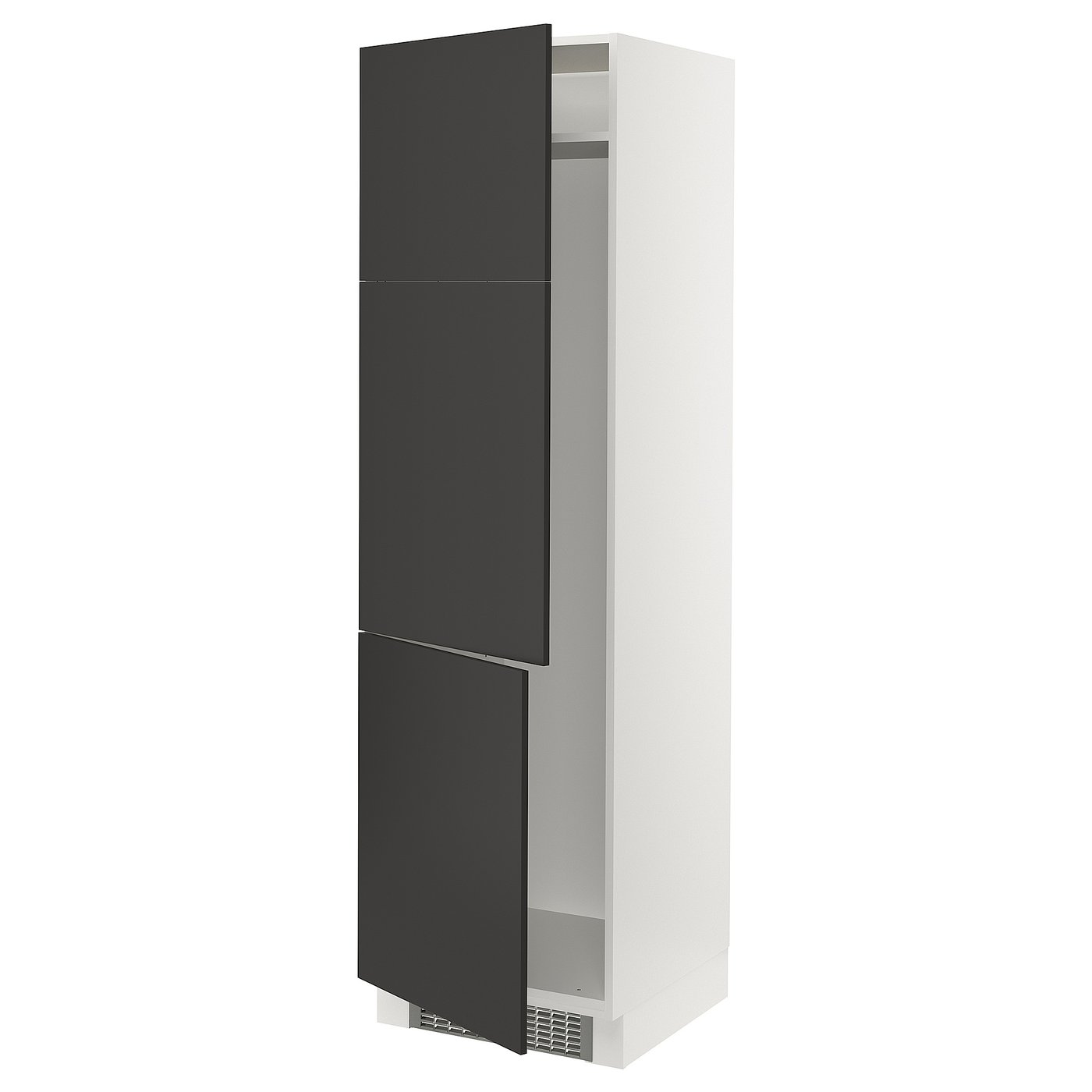 SEKTION armoire haute pr réfrig/congélateur, blanc/Nickebo anthracite ...