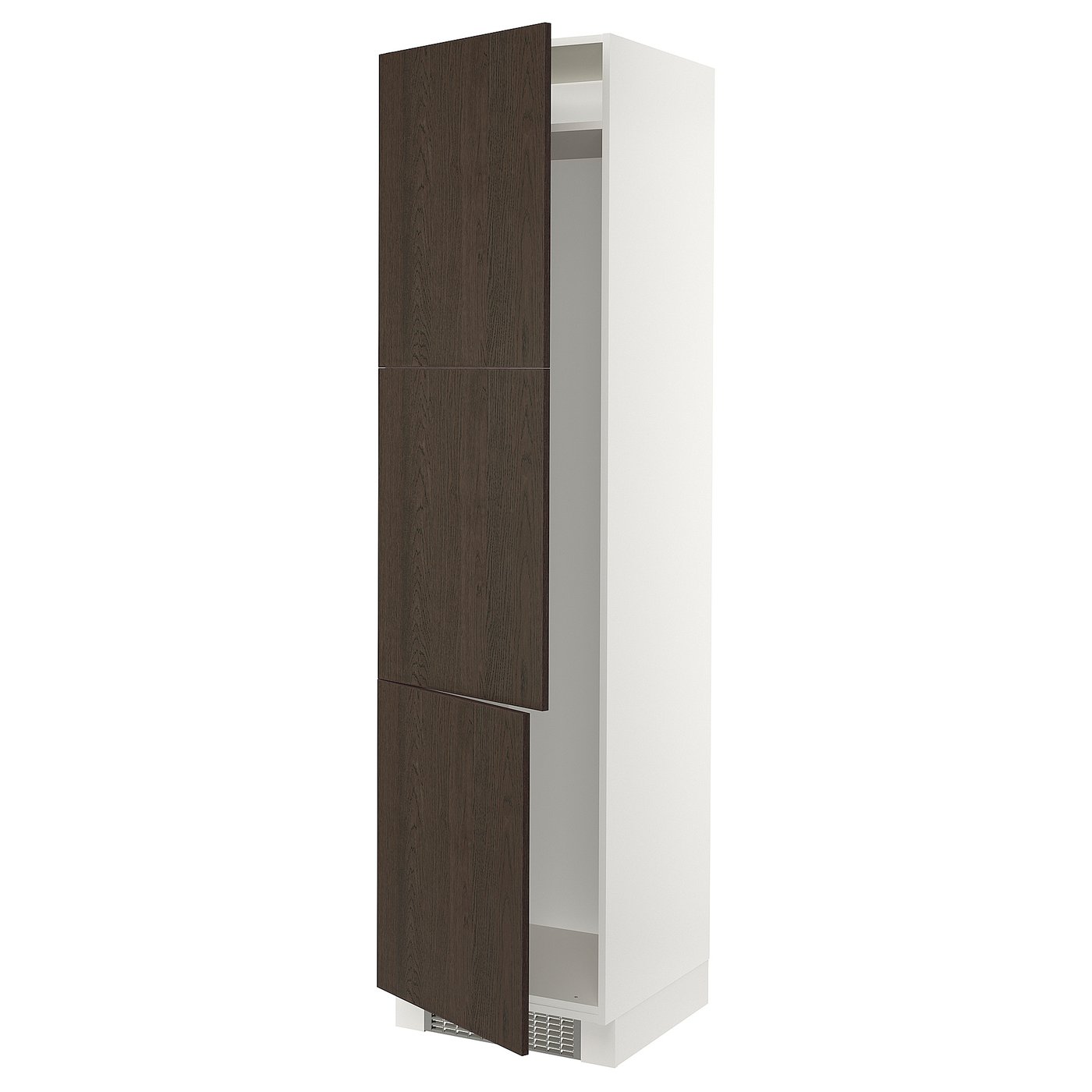 SEKTION armoire haute pr réfrig/congélateur, blanc/Sinarp brun ...