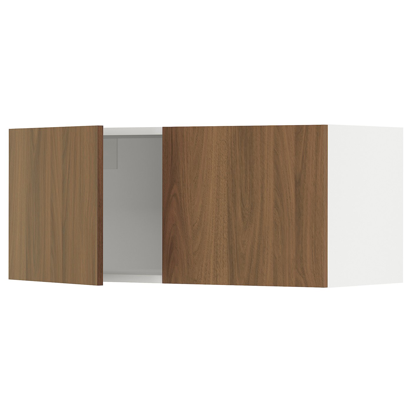 SEKTION armoire murale 2 portes, blanc/Tistorp effet noyer foncé ...