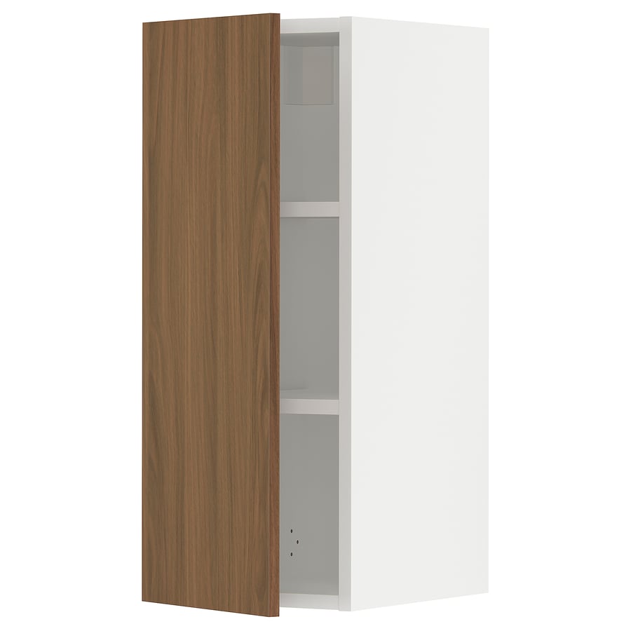 SEKTION armoire murale, blanc/Tistorp effet noyer foncé, 31x37x76 cm ...