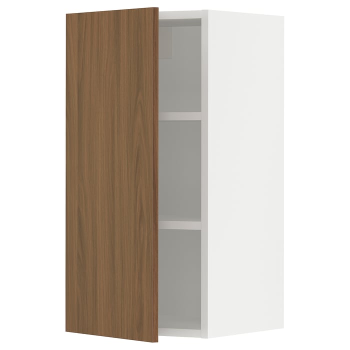 SEKTION armoire murale, blanc/Tistorp effet noyer foncé, 38x37x76 cm ...