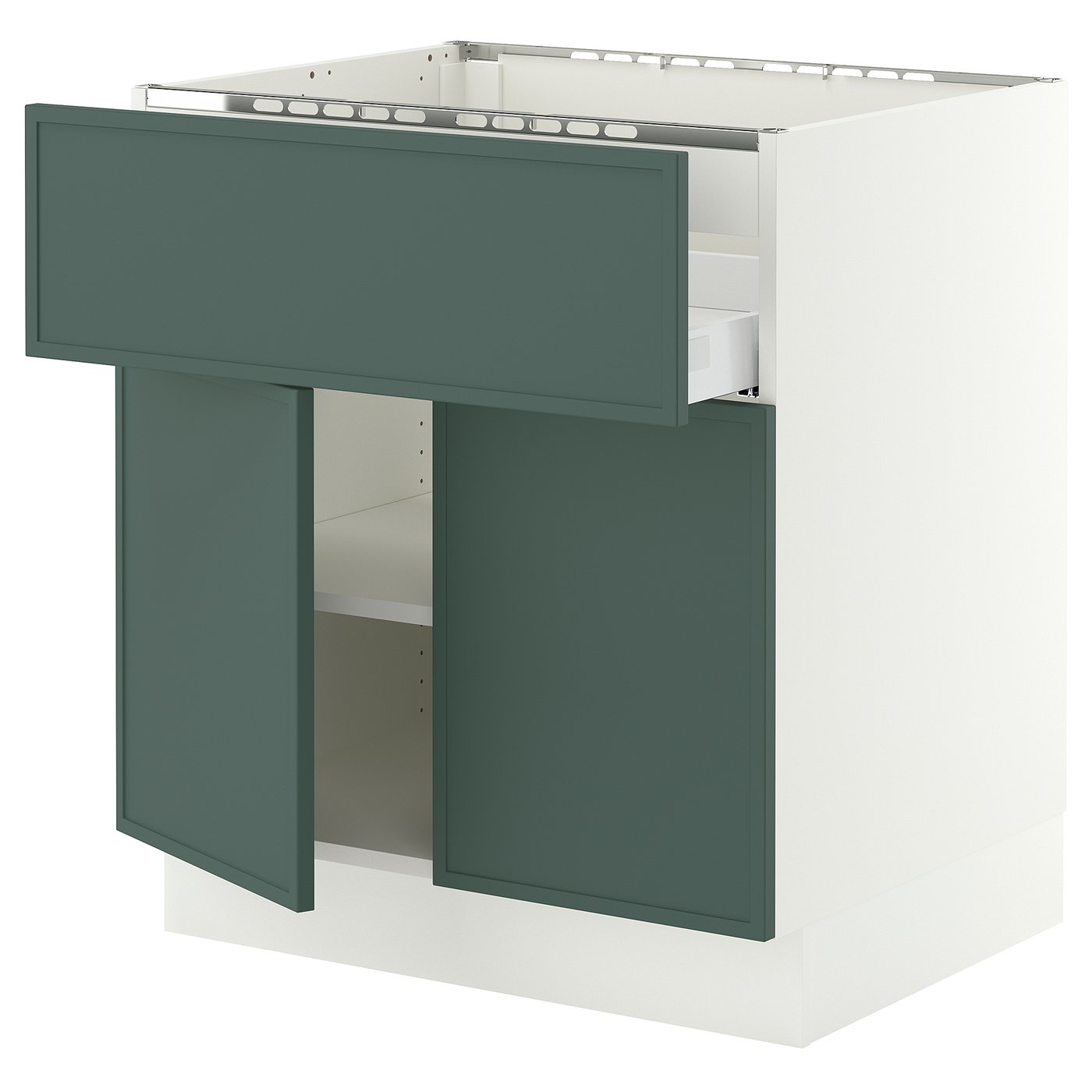 SEKTION / MAXIMERA arm inf pr plaque/tiroir/tabl/2pts, blanc/Aspudden ...