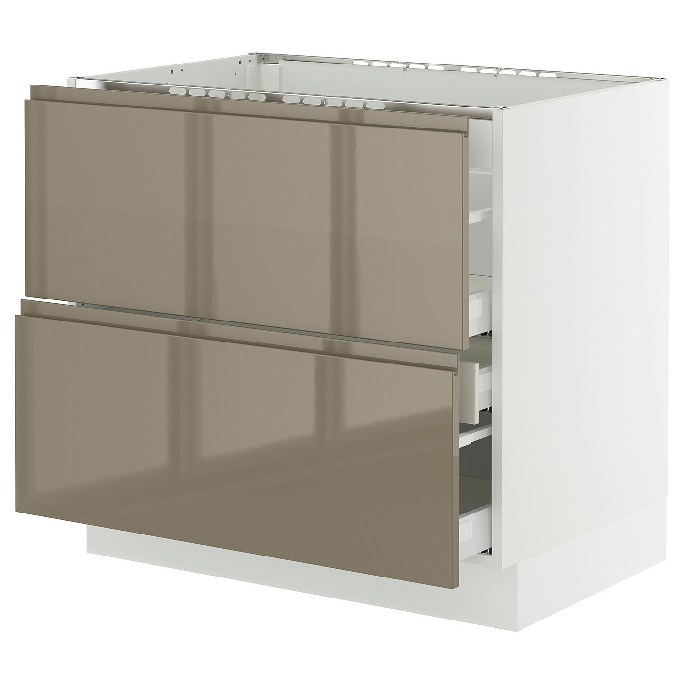 SEKTION / MAXIMERA armoire inf tbl c/2 faces/3 tiroirs, blanc/Voxtorp ...