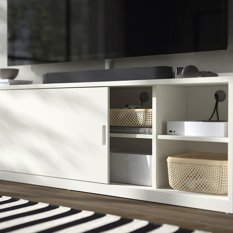 TONSTAD meuble télé, blanc cassé, 177x37x56 cm (695/8x145/8x22") - IKEA CA