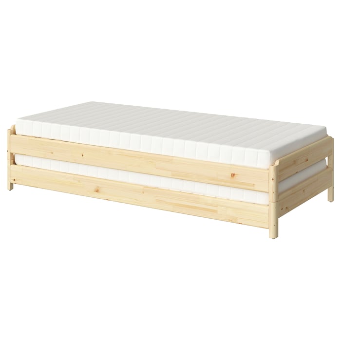 UTÅKER Lit empilable et 2 matelas, pin/Meistervik, 1 place - IKEA CA