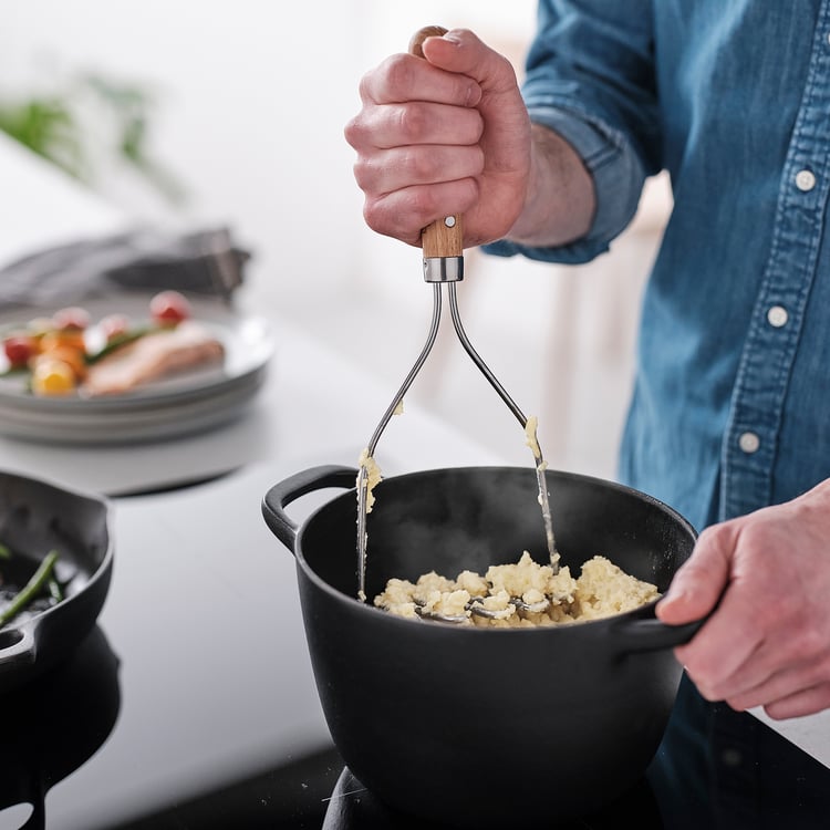 VARDAGEN presse-purée, acier inox/hêtre, 30 cm (12") - IKEA CA