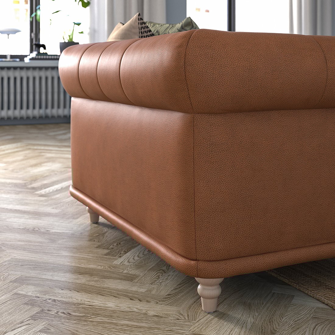 VISKAFORS fauteuil 1,5 places, Högalid brun/bouleau - IKEA CA