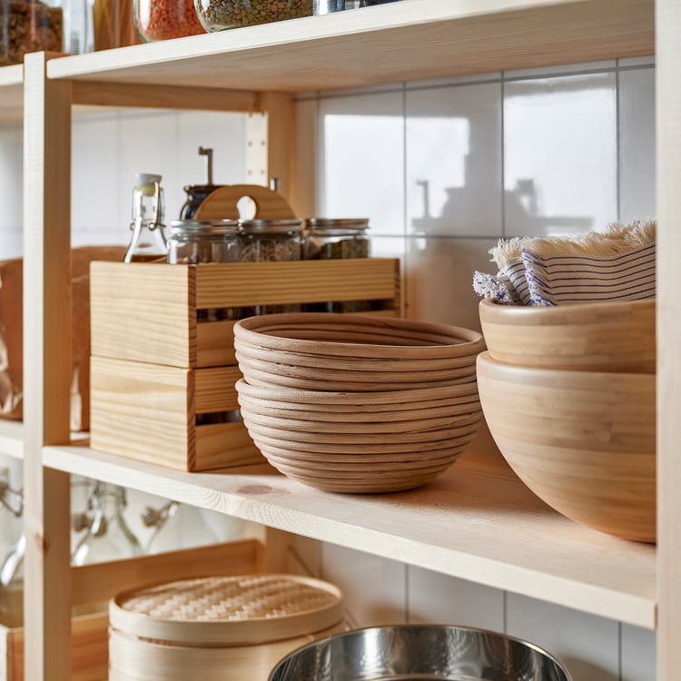 BANDSLÄTTING Gär-/Brotkorb, Rattan, 22 cm - IKEA Schweiz