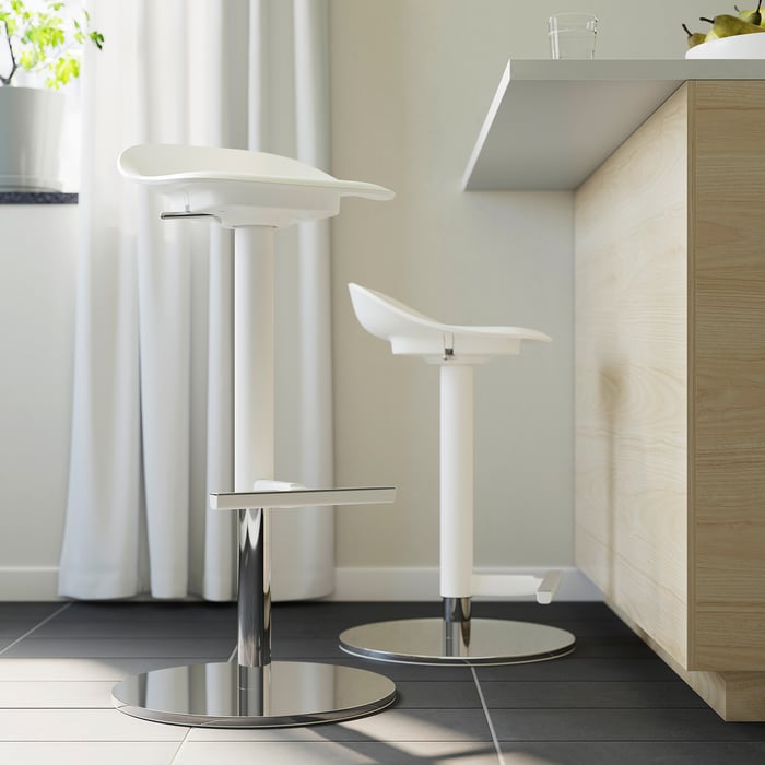 JANINGE Barhocker, weiss, 76 cm - IKEA Schweiz