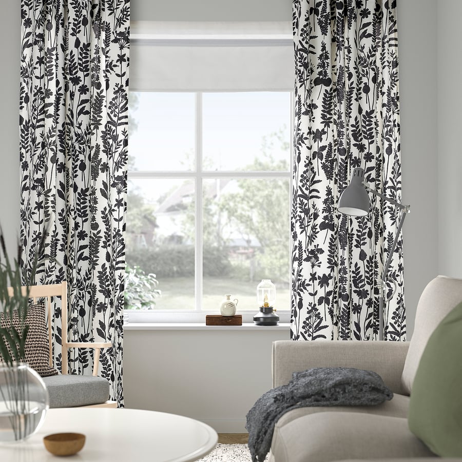 Wunderschne Blumen Gardinen Ikea Fotos