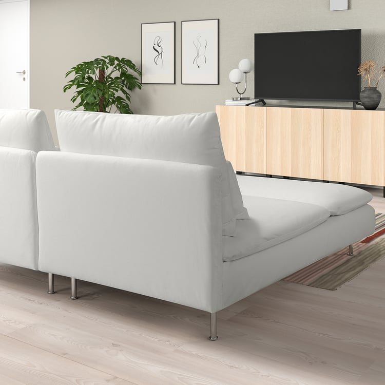 SÖDERHAMN 4er-Sofa mit Récamiere, + offenes Ende Blekinge/weiß - IKEA ...