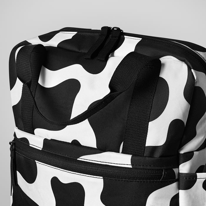 TOSSDAN Rucksack, schwarz/weiß, 27x9x38 cm/12 l - IKEA Schweiz