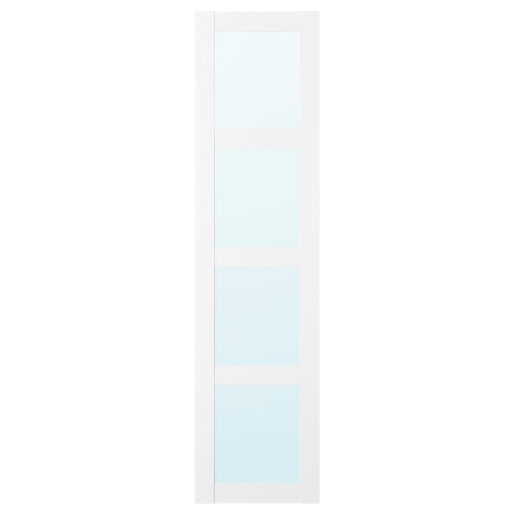 BERGSBO mirror door w soft closing hinges, white, 50x195 cm - IKEA ...