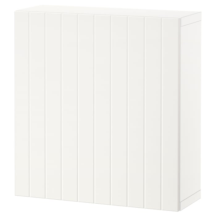 BESTÅ shelf unit with door, white/Sutterviken white, 60x22x64 cm - IKEA ...