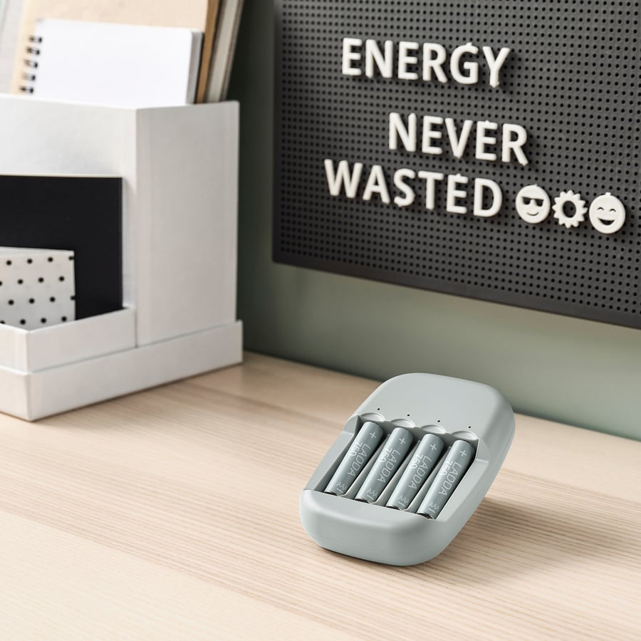 LADDA Rechargeable battery, HR03 AAA 1.2V, 750mAh - IKEA Switzerland