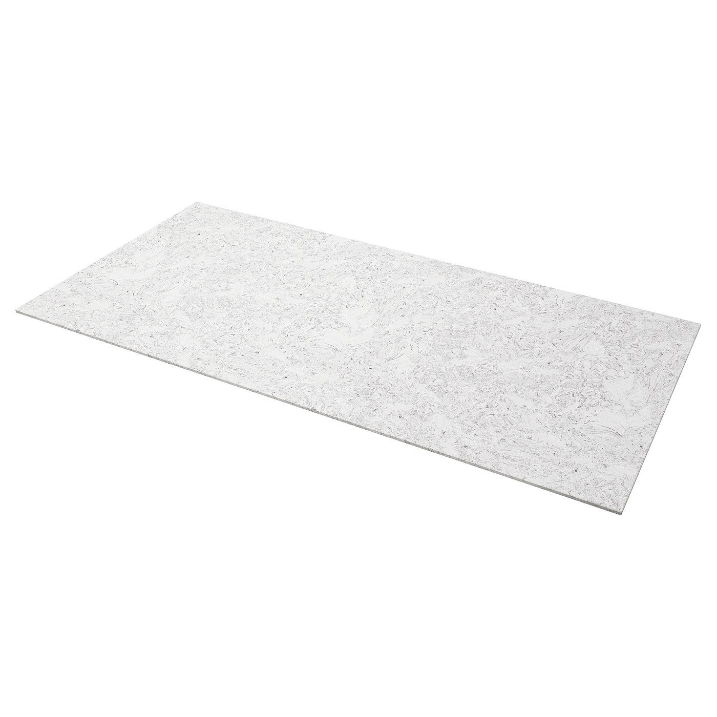 LOCKEBO custom made worktop, white/grey lively stone effect/glass ...