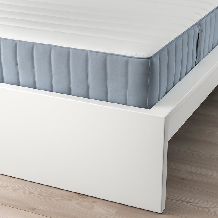 MALM bed frame with mattress, white/Valevåg firm, 90x200 cm - IKEA ...