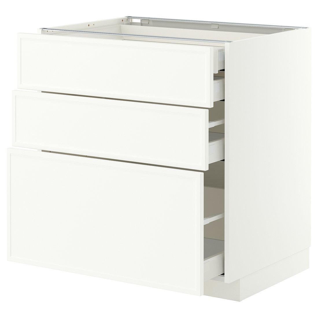 METOD / MAXIMERA base cb 3 frnts/2 low/1 md/1 hi drw, white/Aspudden ...