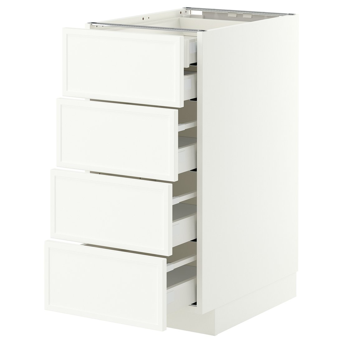METOD / MAXIMERA base cb 4 frnts/2 low/3 md drwrs, white/Aspudden matt ...