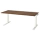 MITTZON desk sit/stand, electric walnut veneer/white, 160x80 cm - IKEA ...