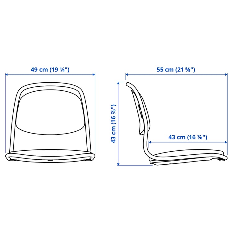 ÖRFJÄLL seat shell, white/Vissle green - IKEA Switzerland
