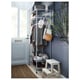 OMAR shelving unit with clothes rail, galvanised, 92x50x201 cm - IKEA ...