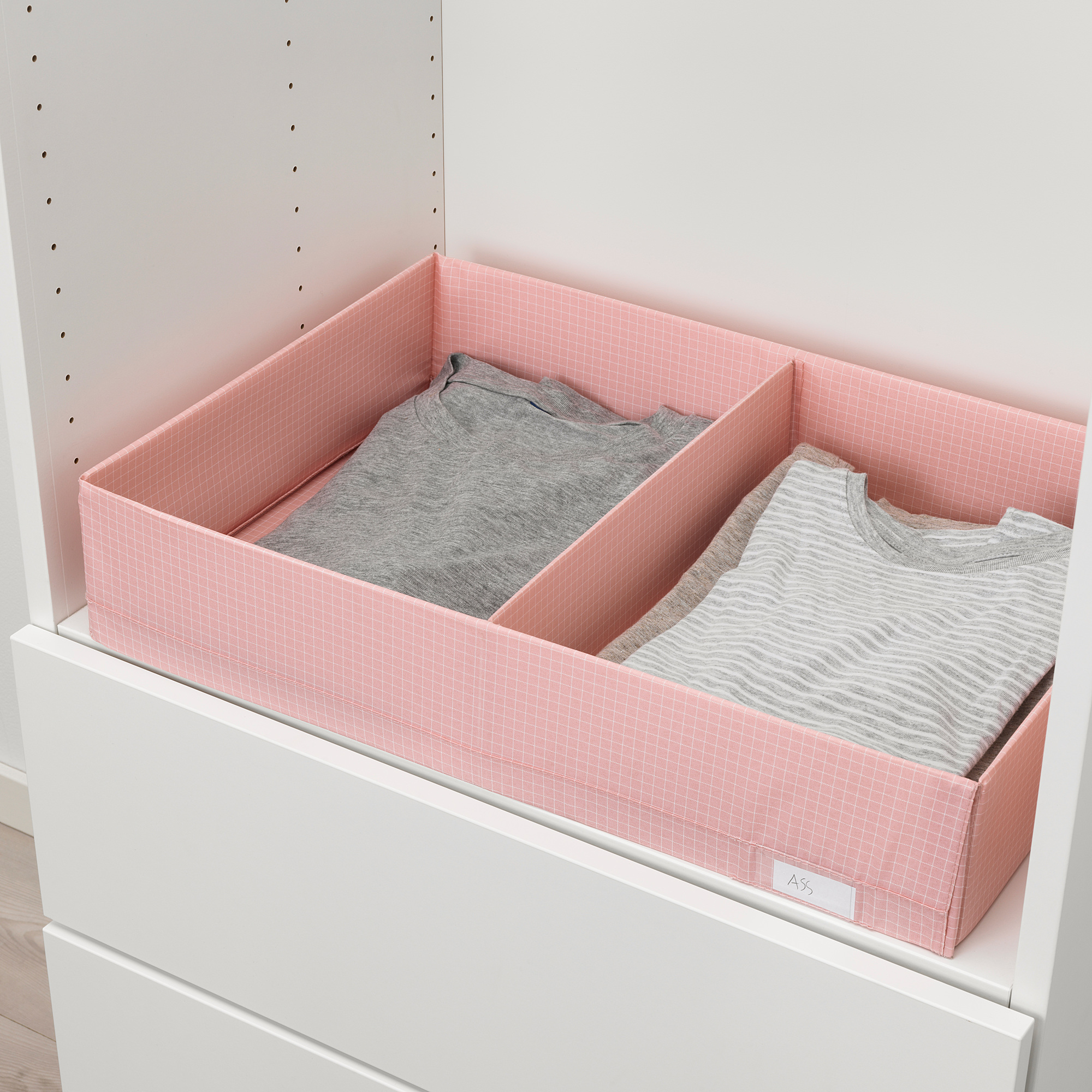 STUK Box with compartments - pink - IKEA Switzerland
