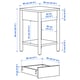 TONSTAD bedside table, oak veneer, 40x40x59 cm - IKEA Switzerland