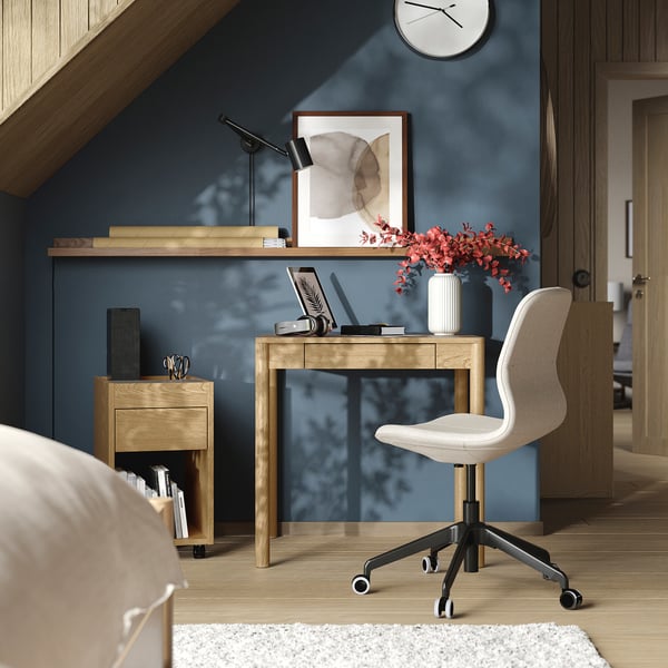 TONSTAD desk, oak veneer, 75x60 cm - IKEA Switzerland