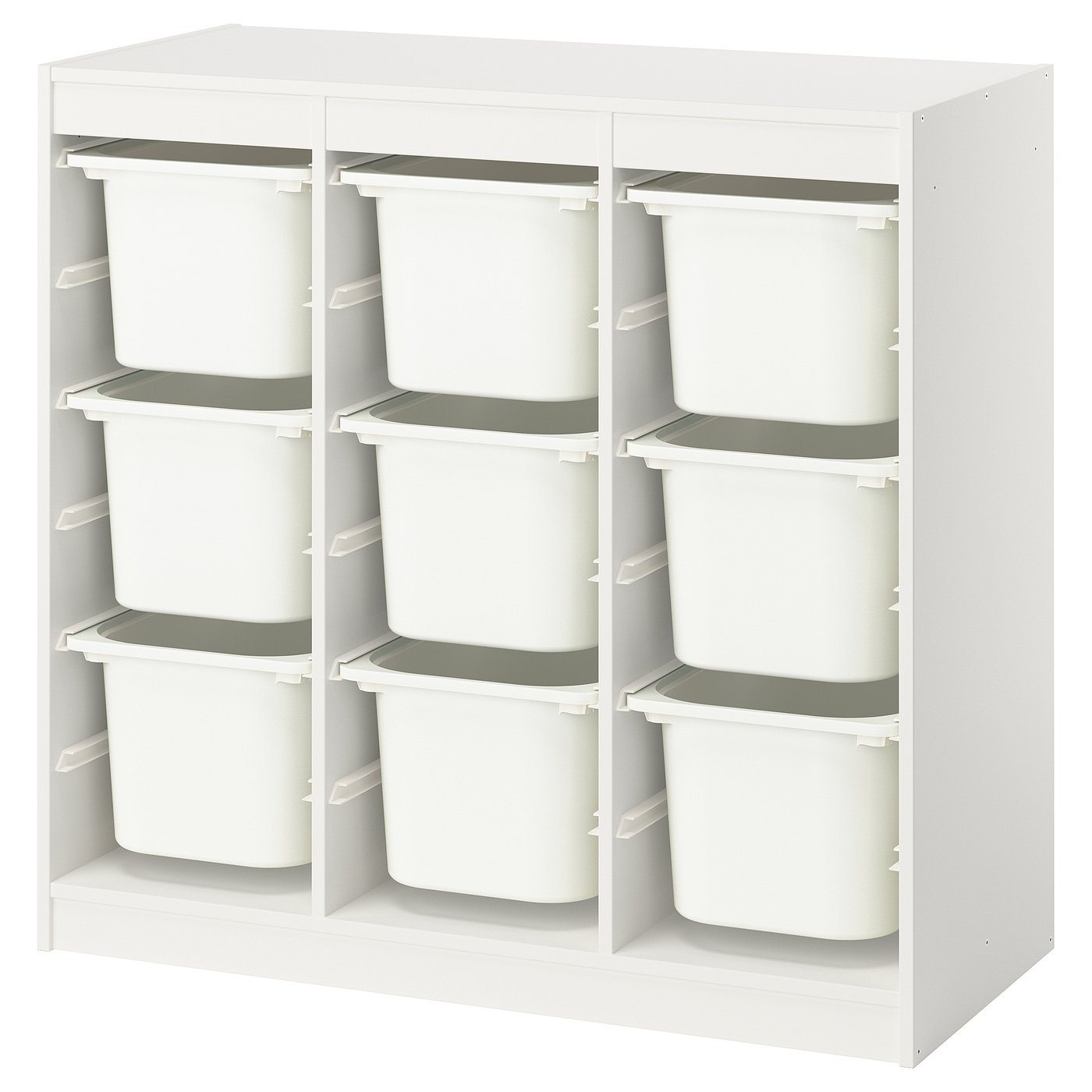 TROFAST storage combination with boxes, room divider/white white ...
