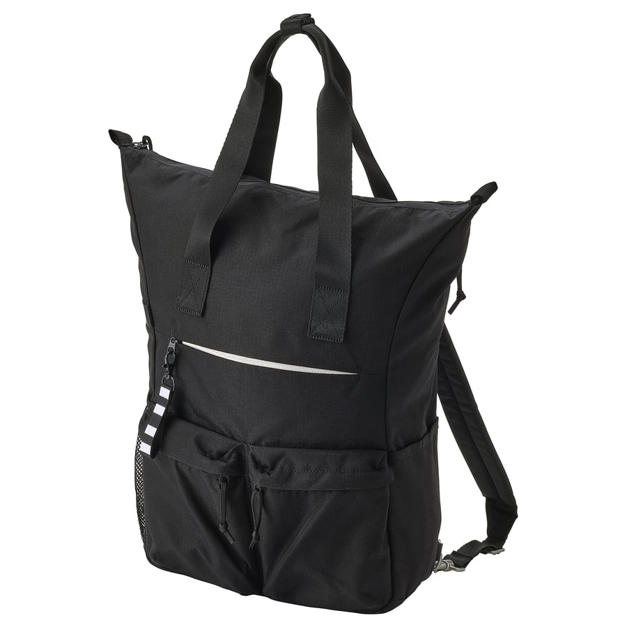 VÄRLDENS backpack, black, 31x15x49 cm/26 l - IKEA Switzerland