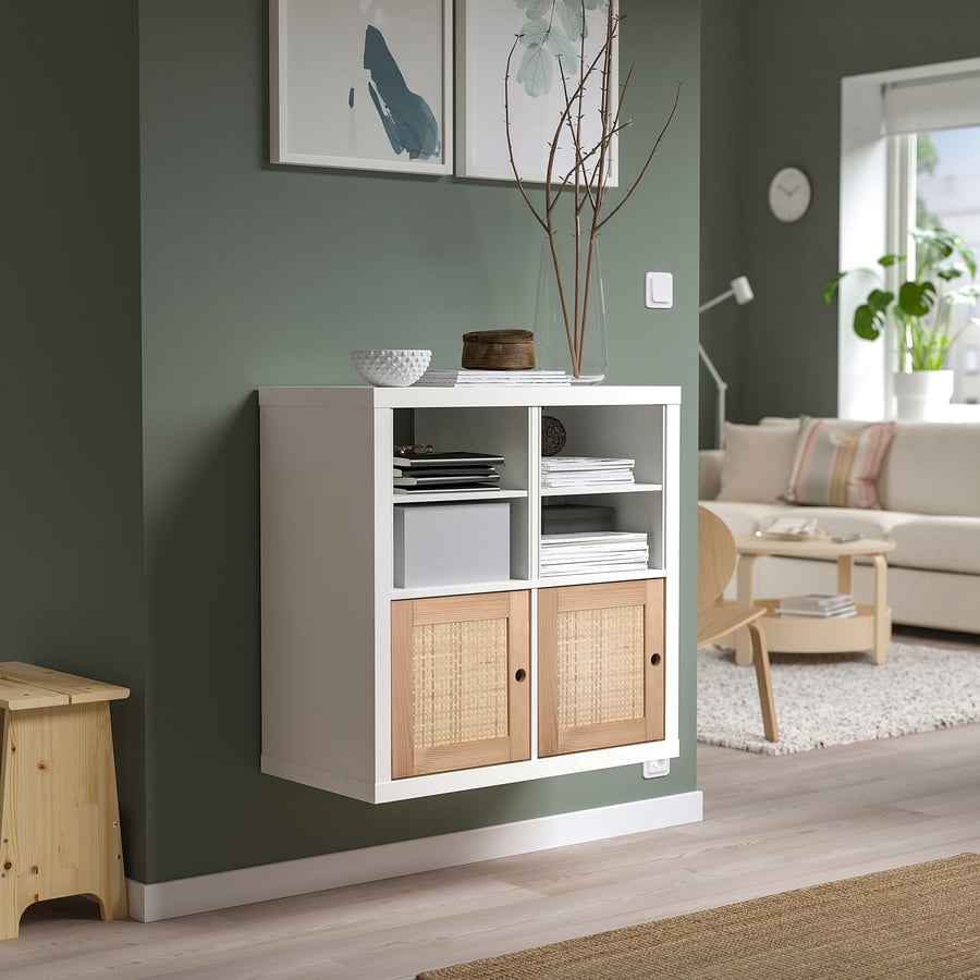 KALLAX bloc porte, pin/peuplier tréssé, 33x33 cm - IKEA Suisse