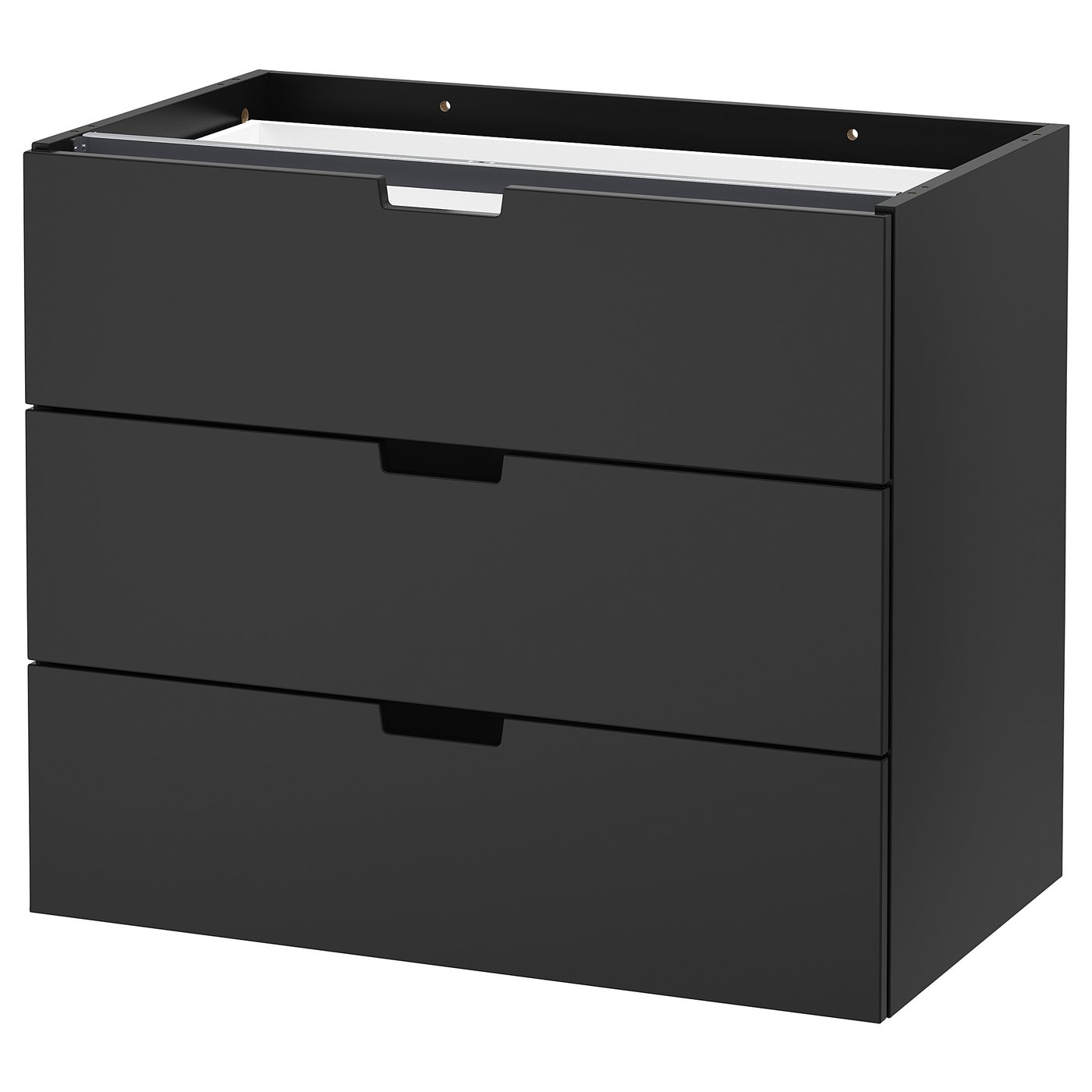 NORDLI commode modulable 3 tir, anthracite, 80x68 cm - IKEA Suisse