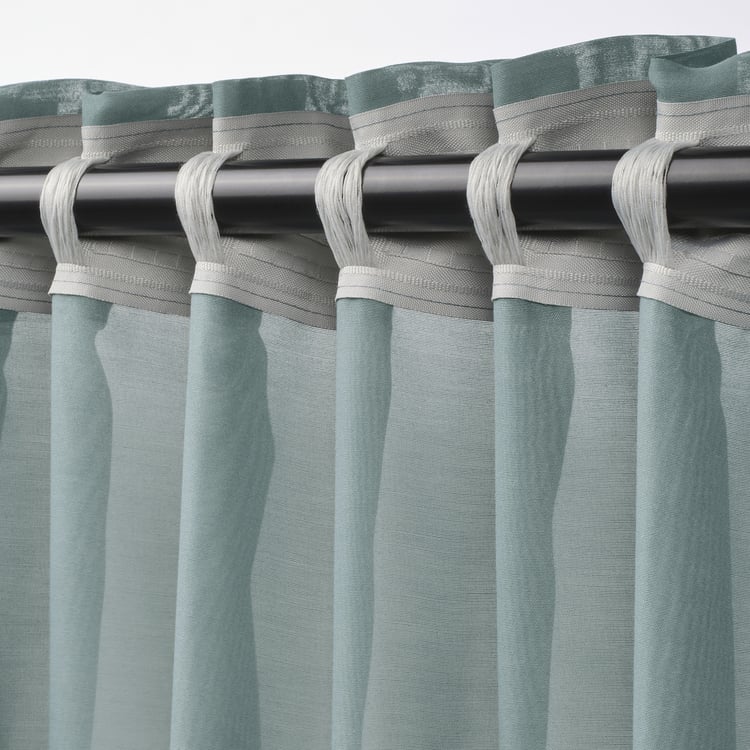 STENFRÖ voilage, 2 pièces, turquoise/ruflette, 145x300 cm - IKEA Suisse