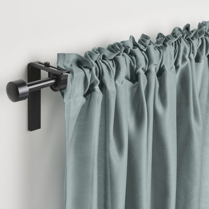 STENFRÖ voilage, 2 pièces, turquoise/ruflette, 145x300 cm - IKEA Suisse